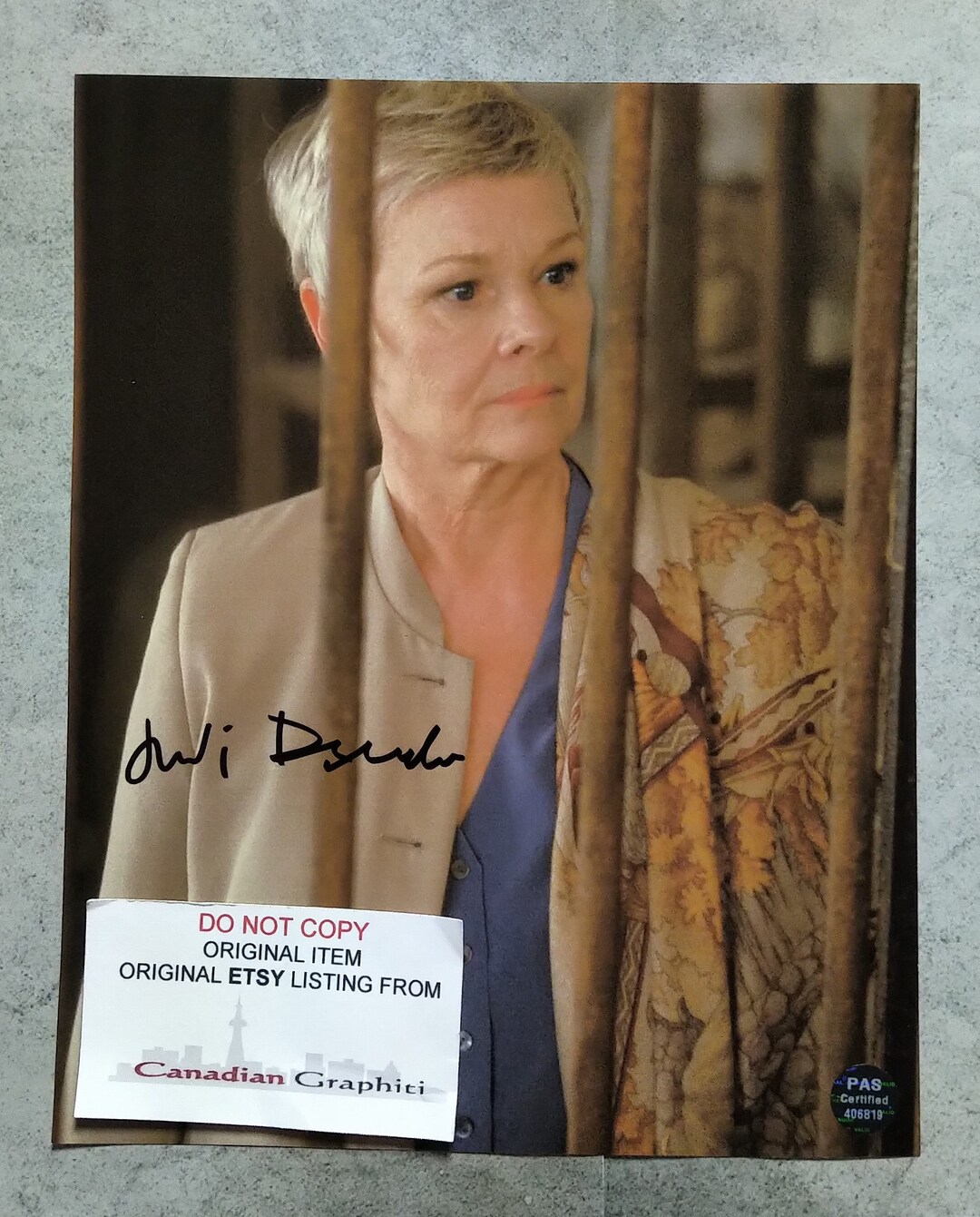 Judi Dench Hand Signed Autograph 8x10 Photo COA - Etsy