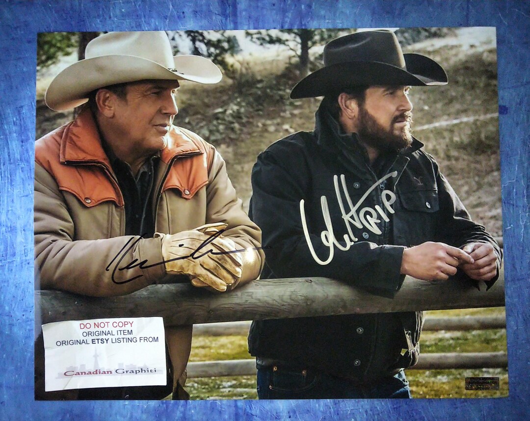 Kevin Costner & Cole Hauser Hand Signed Autograph 11x14 Photo COA - Etsy