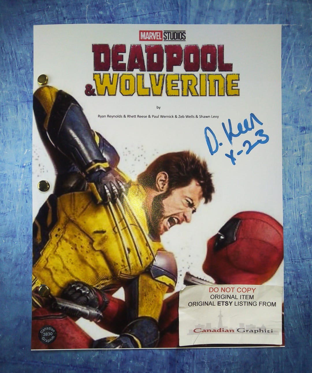 Dafne Keen Hand Signed Autograph Deadpool & Wolverine Script COA - Etsy