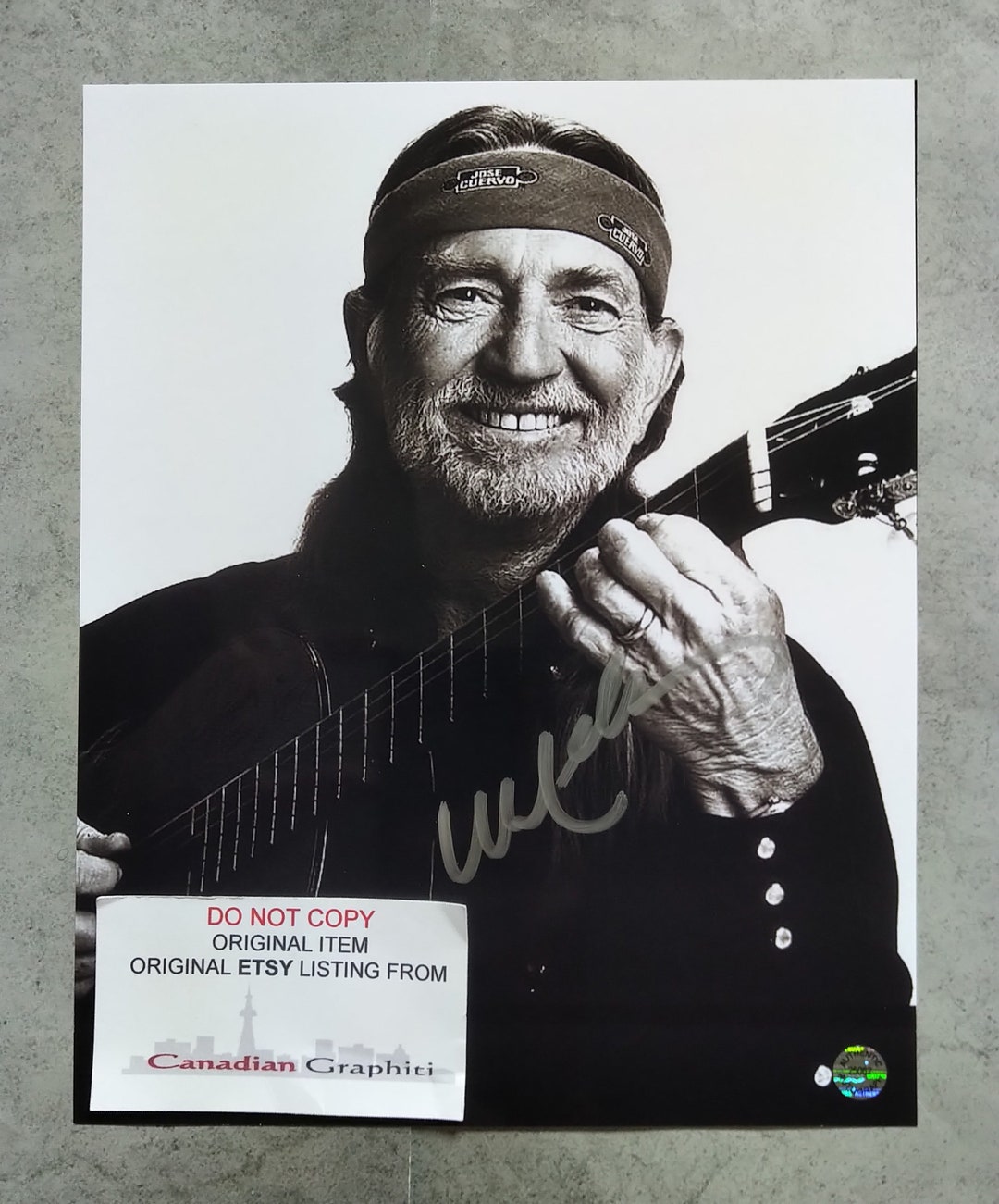 Willie Nelson Hand Signed Autograph 8x10 Photo COA - Etsy
