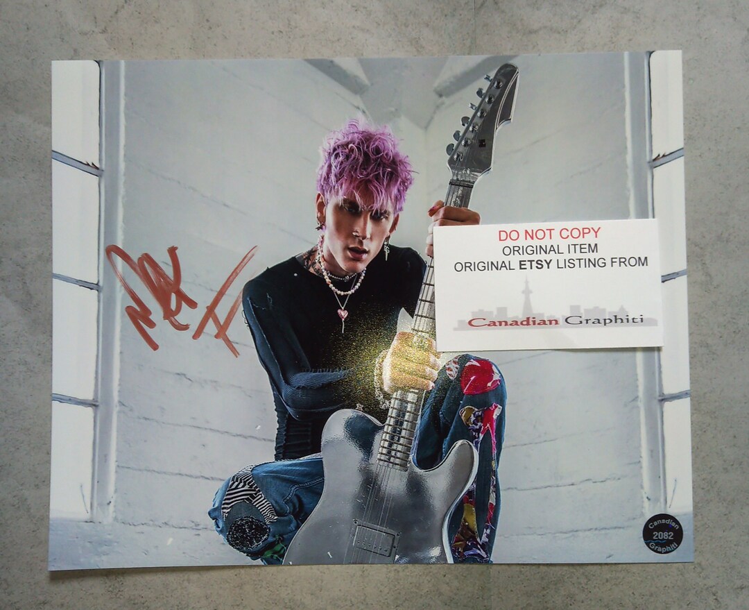 Machine Gun Kelly MGK Hand Signed Autograph 8x10 Photo COA - Etsy