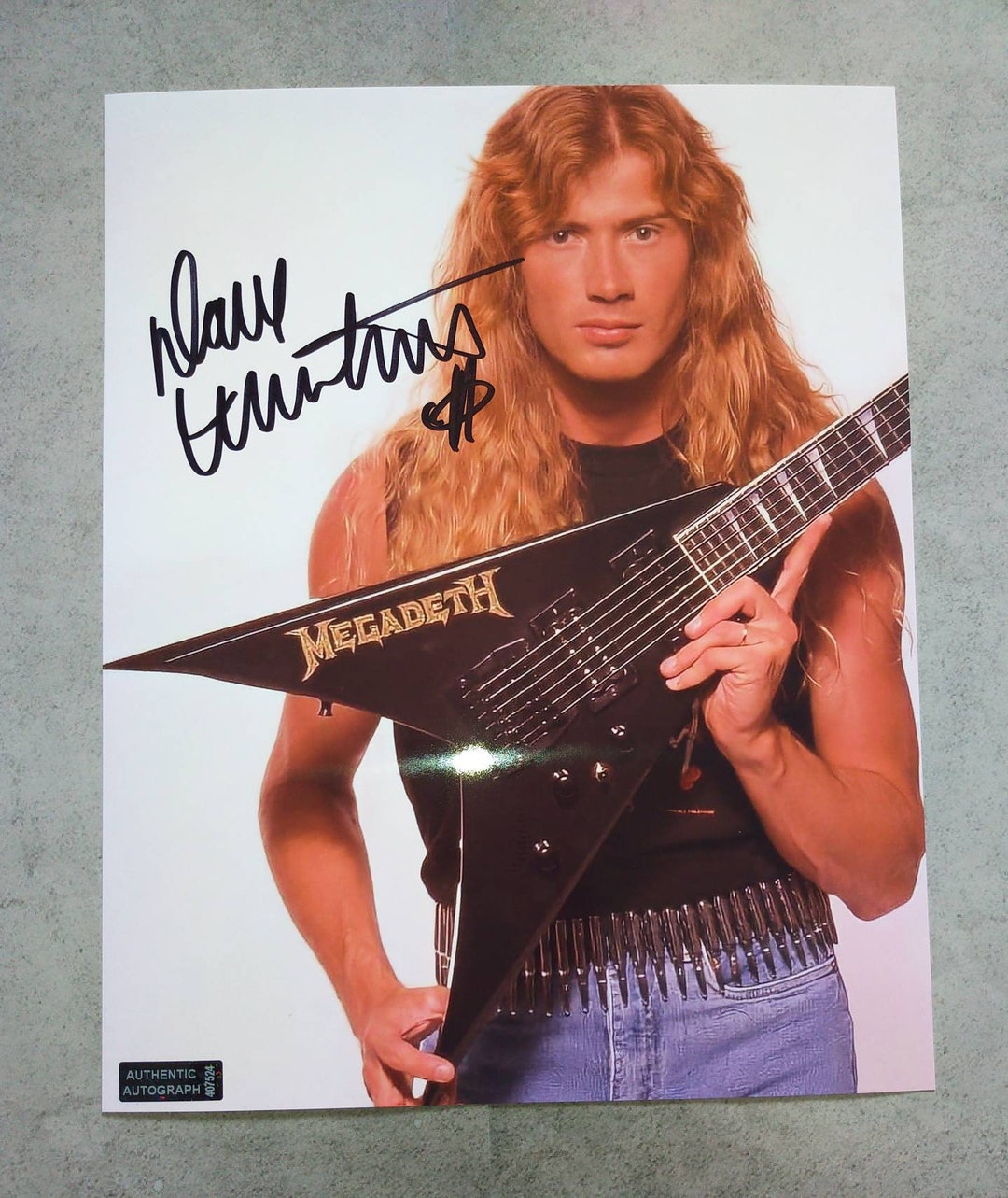 Dave Mustaine Hand Signed Autograph 8x10 Photo COA Megadeth - Etsy