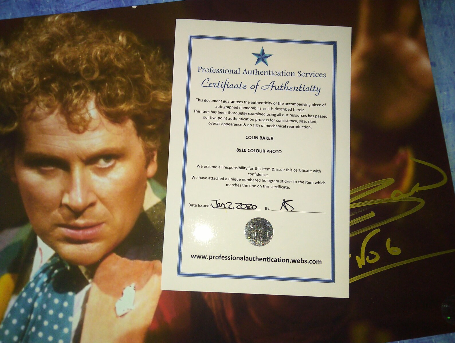Colin Baker Hand Signed Autograph 8x10 Photo COA Doctor Who - Etsy