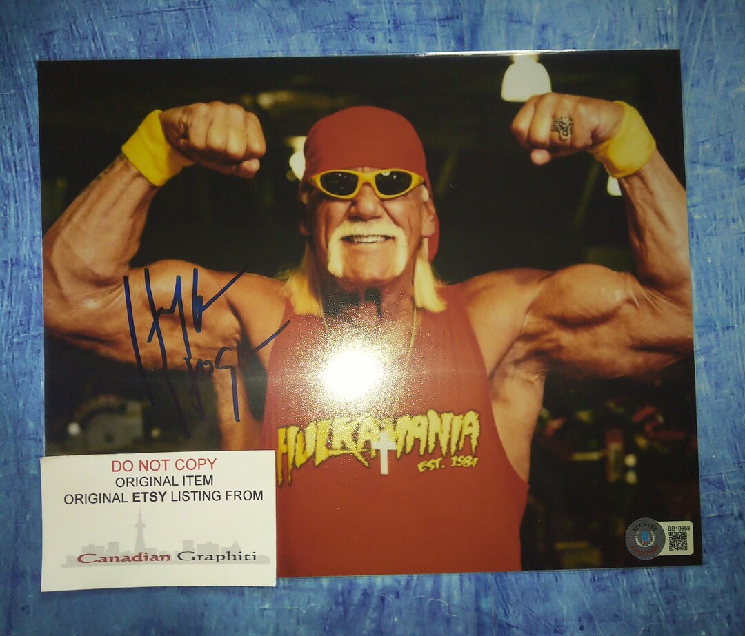 Hulk Hogan Hand Signed Autograph 8x10 Photo COA - Etsy