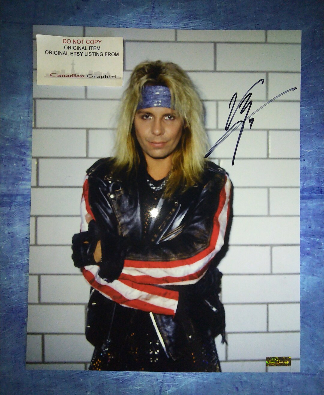 Vince Neil Hand Signed Autograph 11x14 Photo COA Motley Crue - Etsy