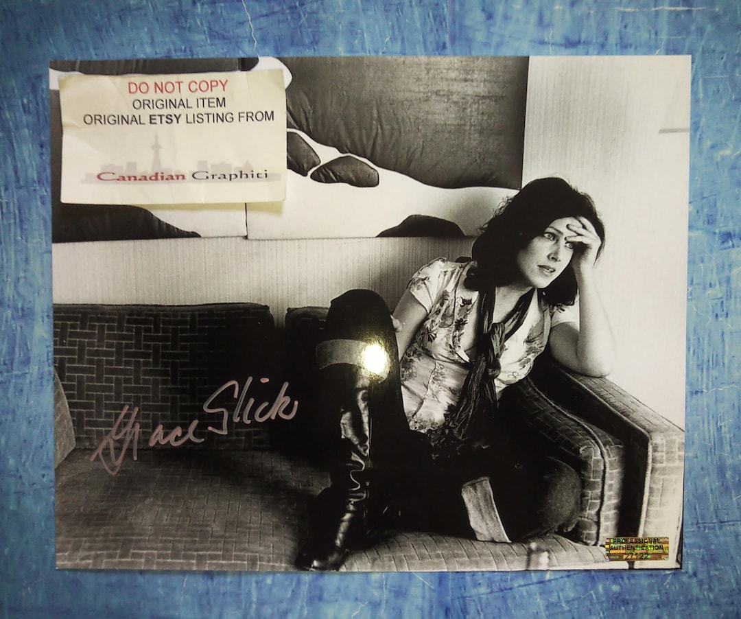 Grace Slick Hand Signed Autograph 8x10 Photo COA - Etsy