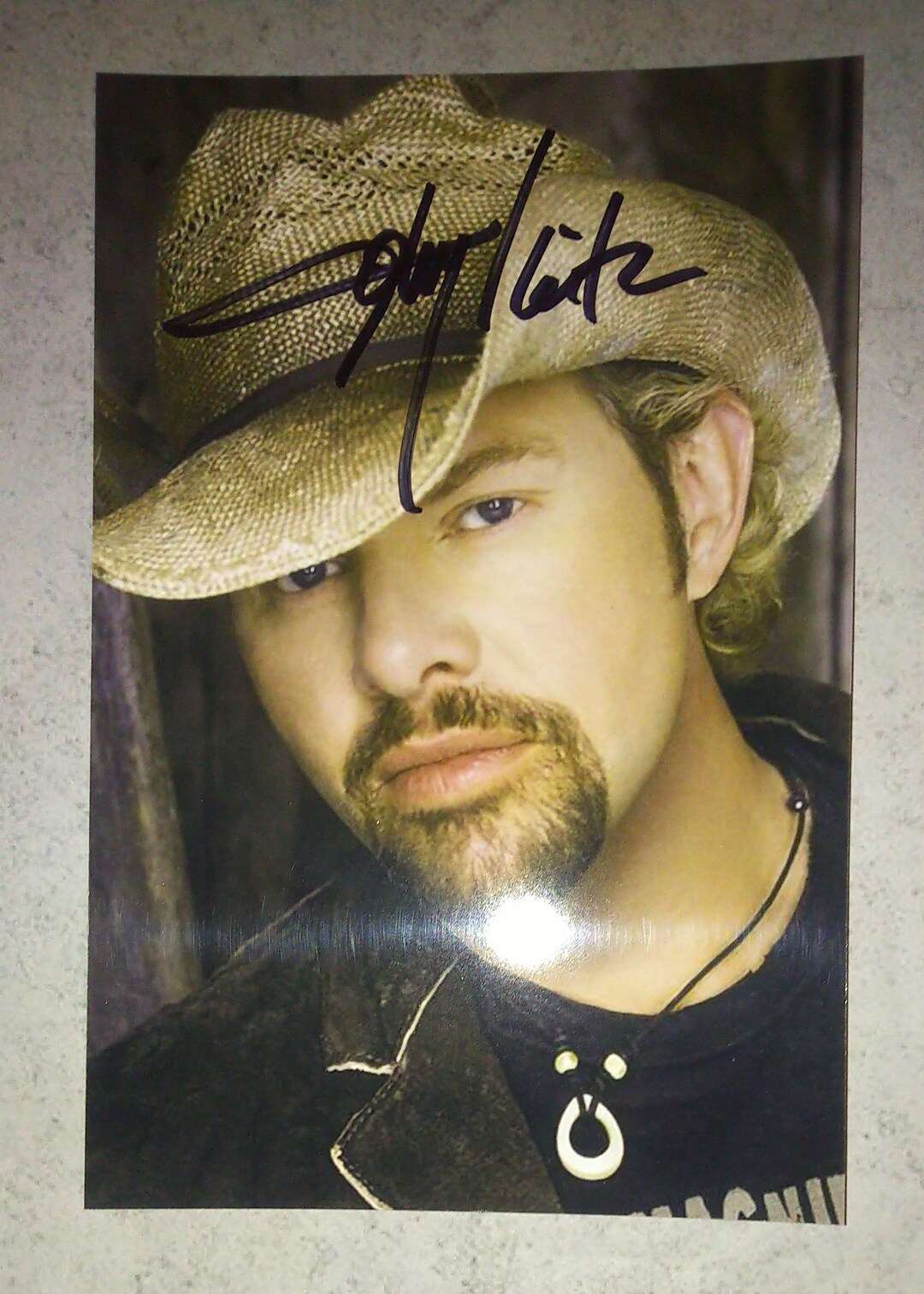 Toby Keith Hand Signed Autograph Photo COA - Etsy