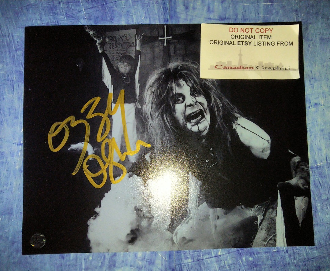 Ozzy Osbourne Hand Signed Autograph 8x10 Photo COA - Etsy