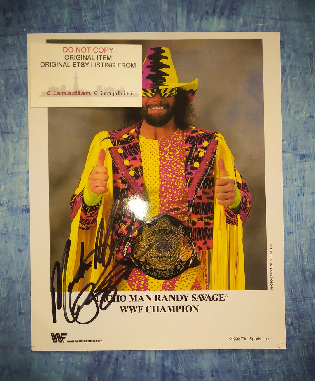 Macho Man Randy Savage Hand Signed Autograph 8x10 WWF Photo - Etsy
