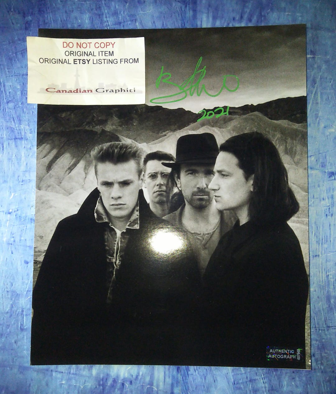 Bono U2 Hand Signed Autograph 8x10 Photo COA - Etsy