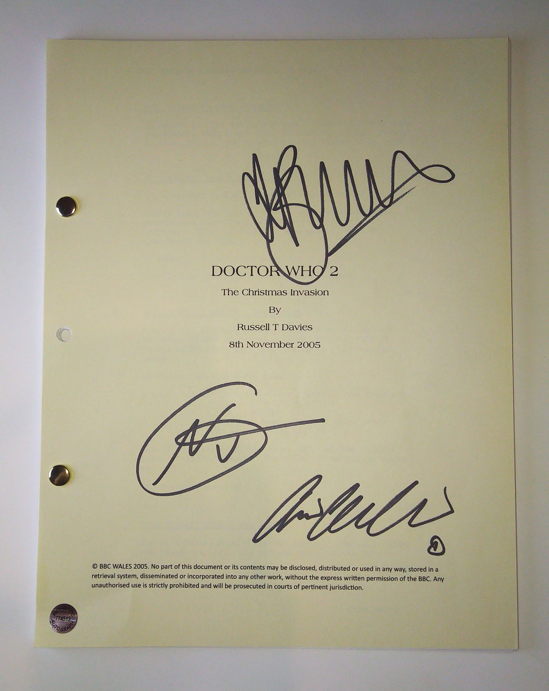 Billie Piper, Camille Coduri & Noel Clarke Hand Signed Autograph Doctor ...