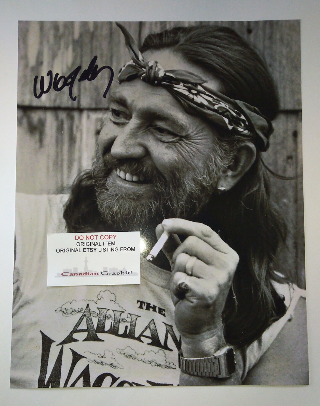 Willie Nelson Hand Signed Autograph 11x14 Photo COA - Etsy