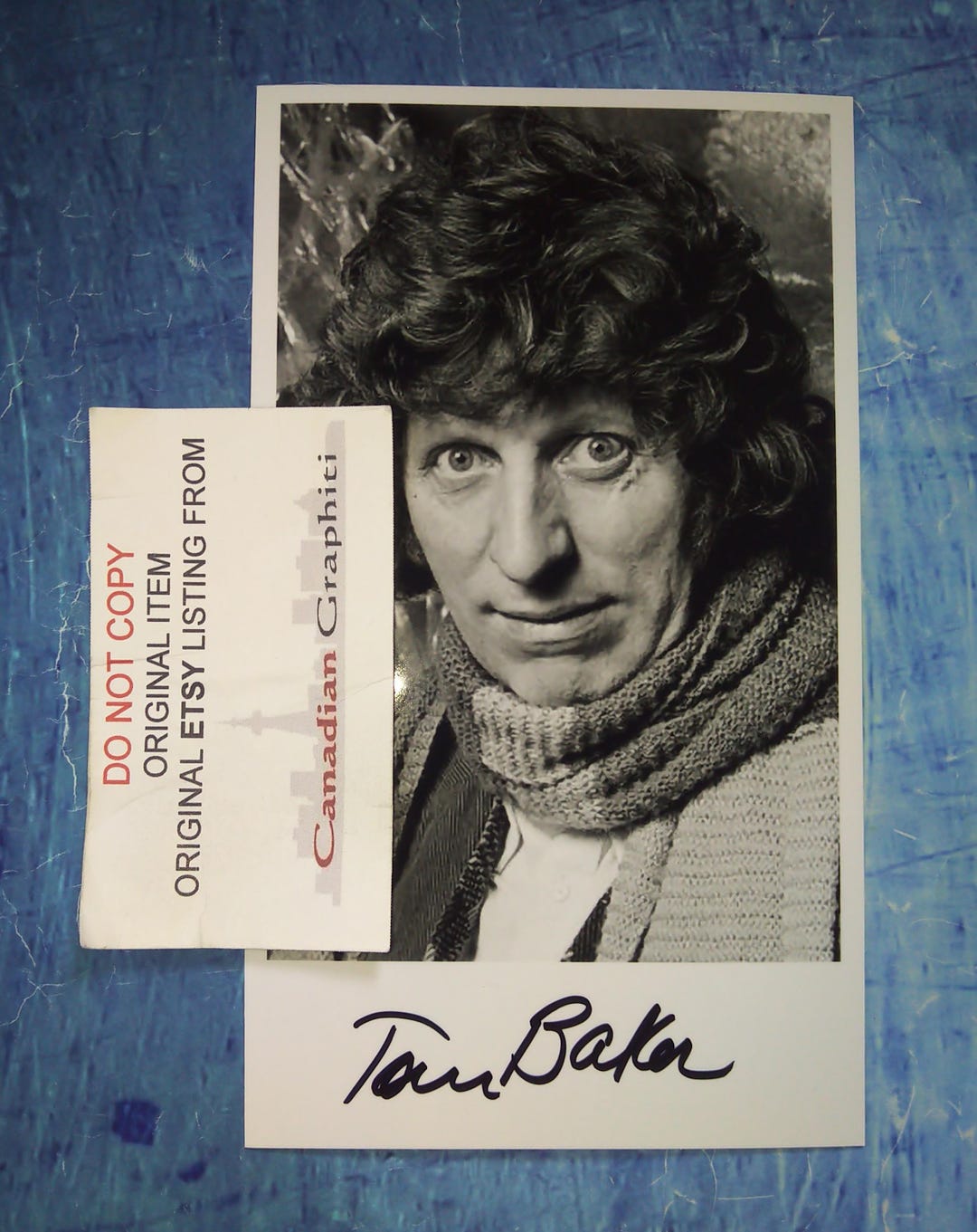 Tom Baker Hand Signed Autograph Photo COA Doctor Who - Etsy