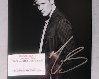Doctor Matt Smith Signed 8Ã—10 Photo (sonic Screwdriver) - Etsy