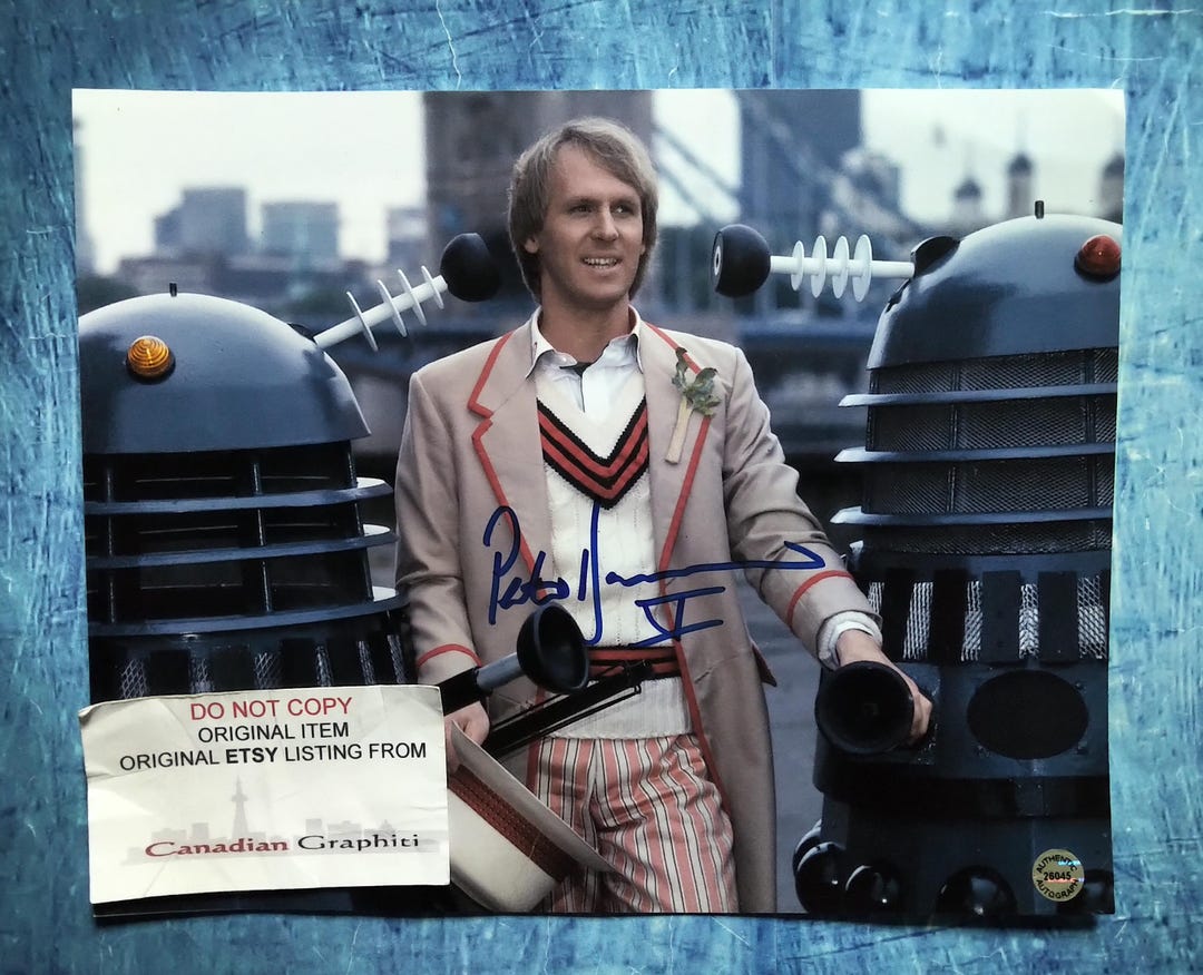 Peter Davison Hand Signed Autograph 8x10 Photo COA Doctor Who - Etsy