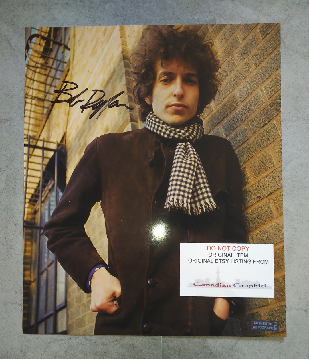 Bob Dylan Hand Signed Autograph 10x12 Photo COA - Etsy