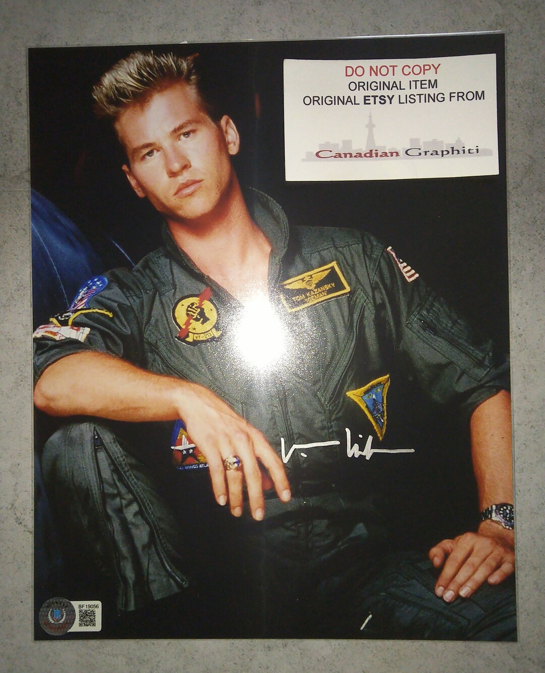 Val Kilmer Hand Signed Autograph 8x10 Photo BAS COA Top Gun - Etsy