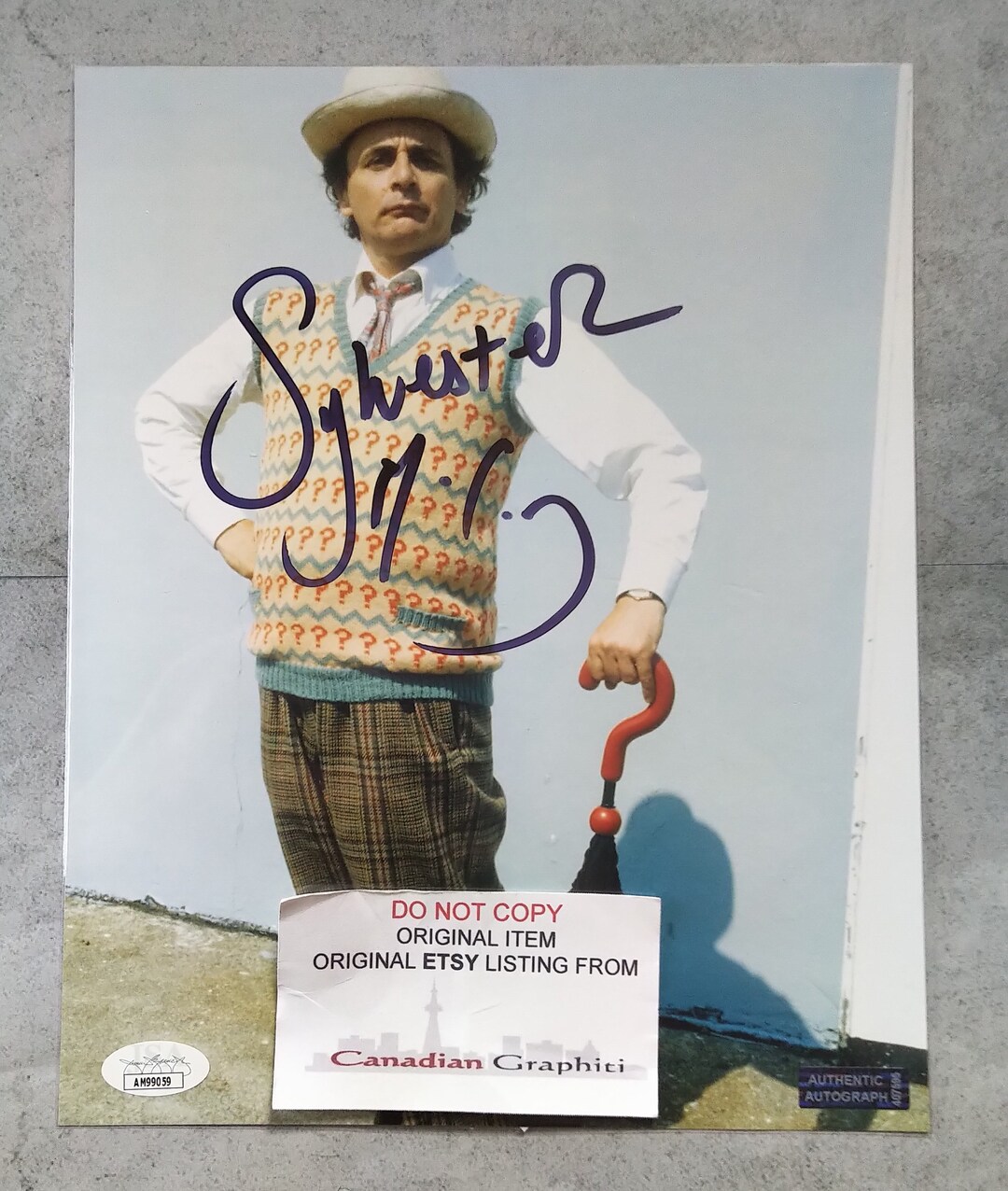 Sylvester Mccoy Hand Signed Autograph 8x10 Photo COA + JSA Doctor Who ...