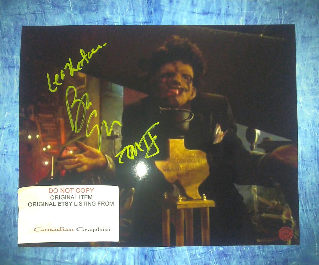 Bob Elmore Hand Signed Autograph 8x10 Photo COA Texas Chainsaw Massacre ...