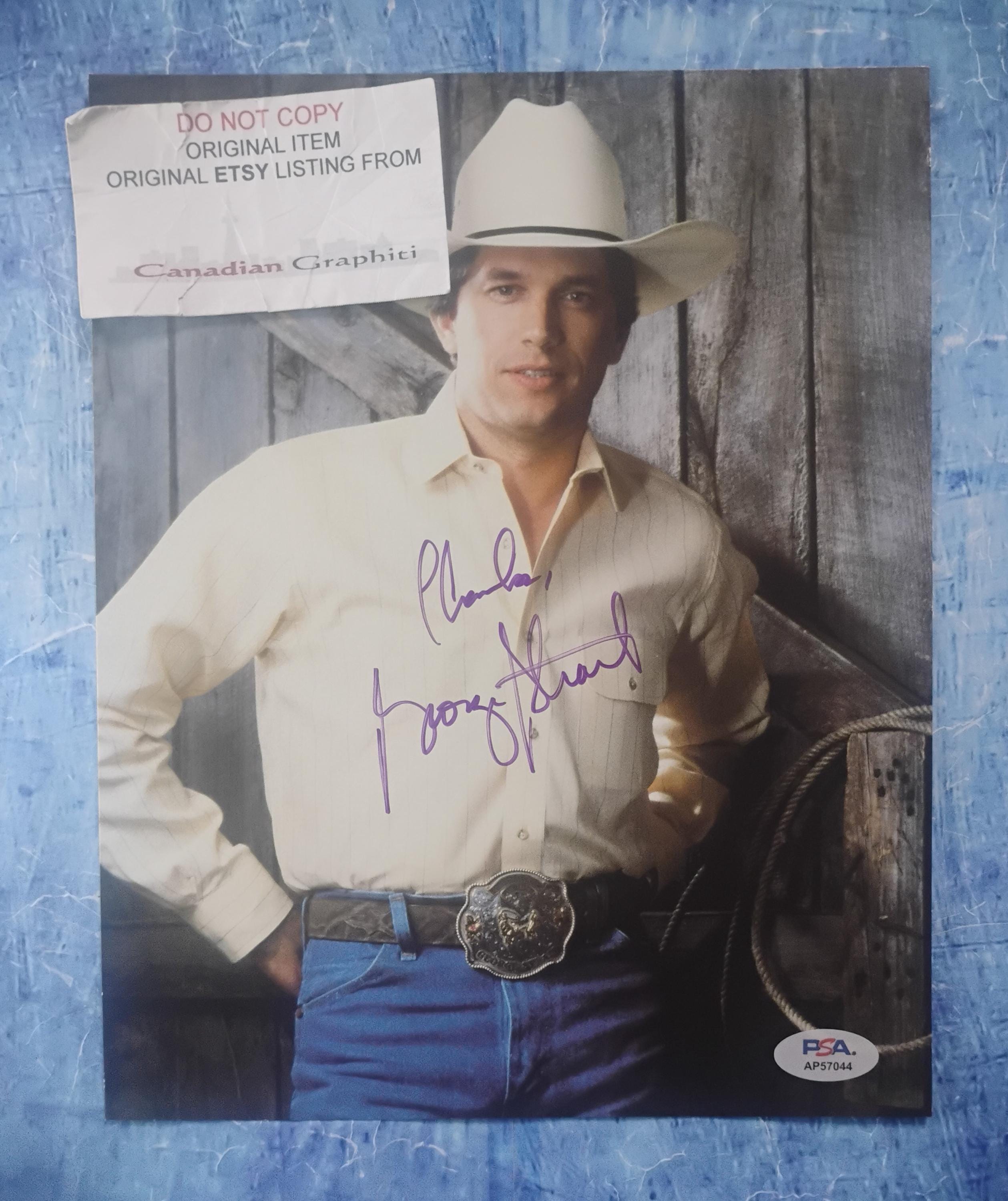 George Strait Hand Signed Autograph 8x10 Photo PSA COA - Etsy