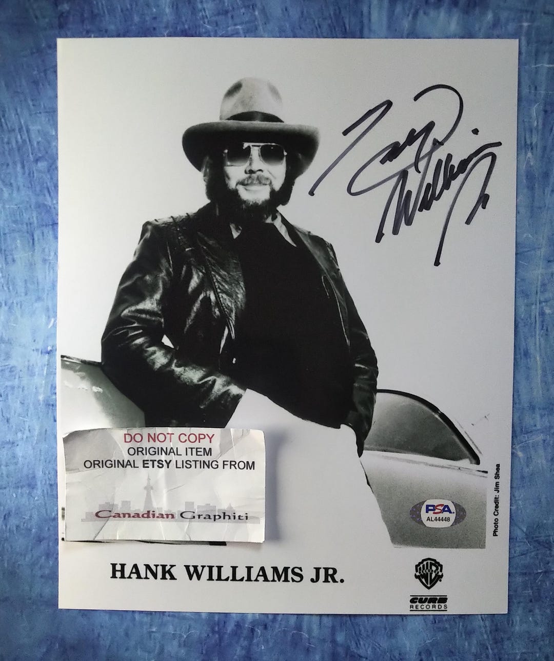 Hank Williams Jr Hand Signed Autograph 8x10 Photo PSA COA - Etsy