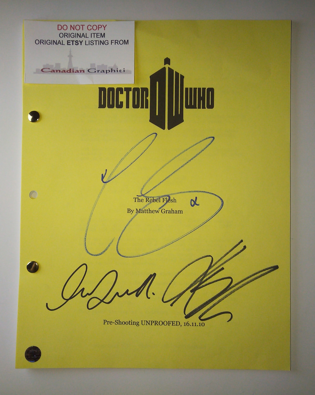 Karen Gillan, Matt Smith & Arthur Darvill Hand Signed Autograph Doctor ...