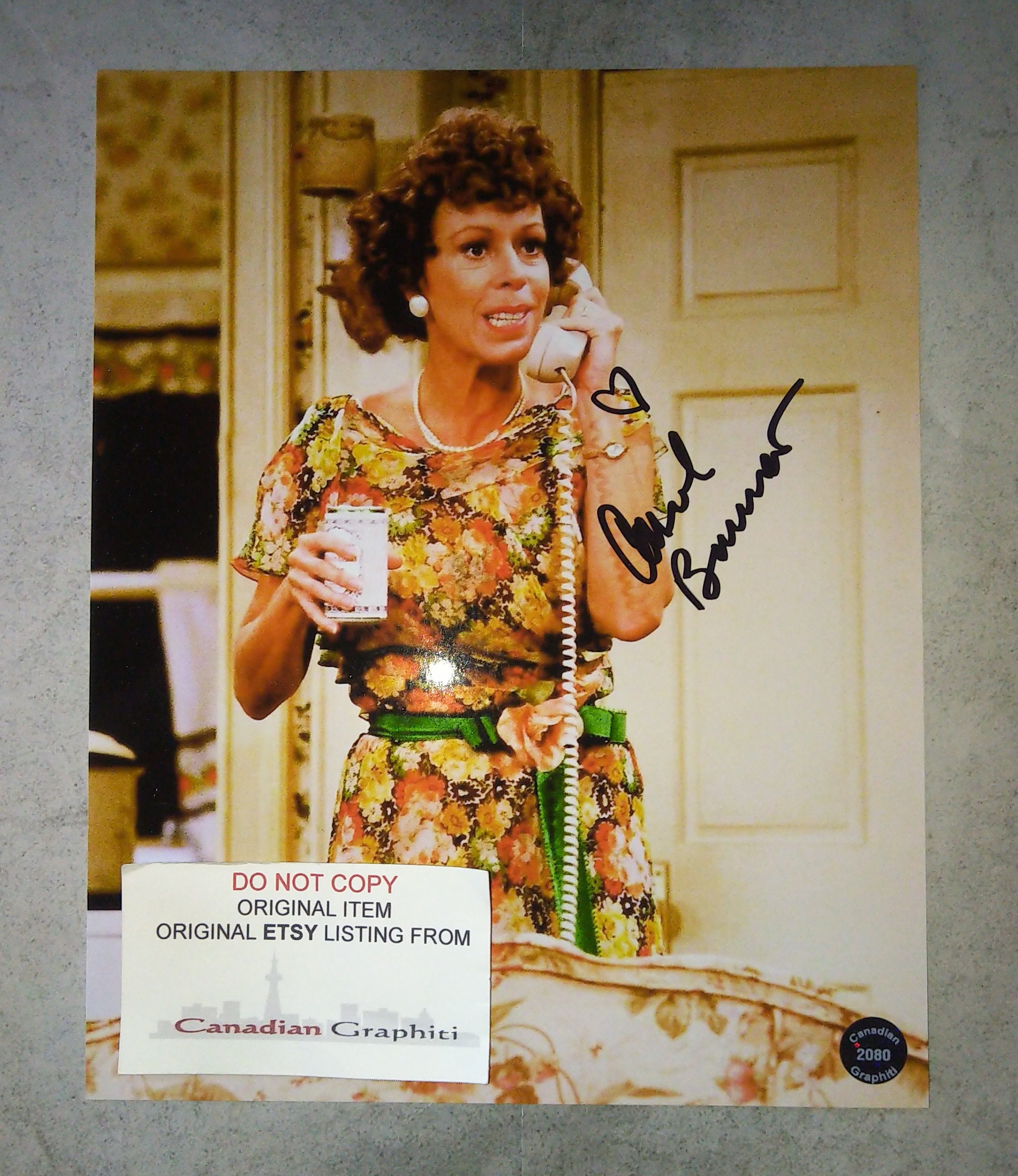 Carol Burnett Hand Signed Autograph 8x10 Photo COA - Etsy