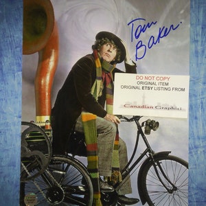 Tom Baker Hand Signed Autograph 8x10 Photo COA Doctor Who - Etsy