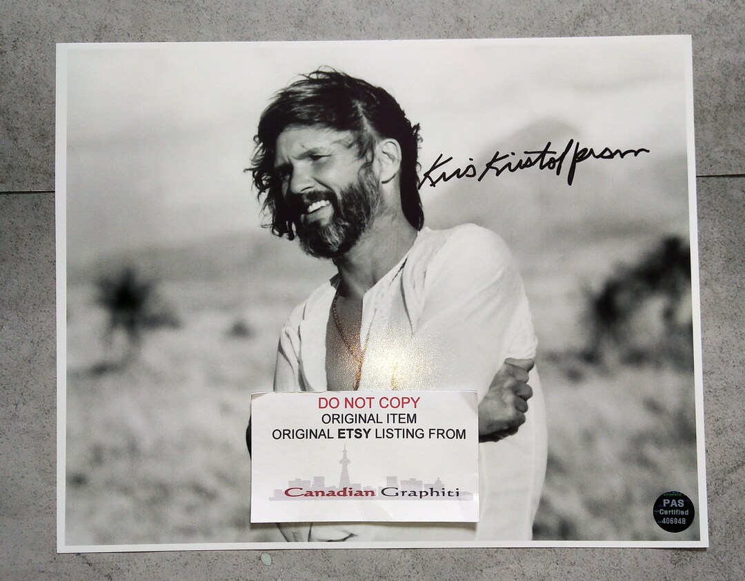 Kris Kristofferson Hand Signed Autograph 8x10 Photo COA - Etsy