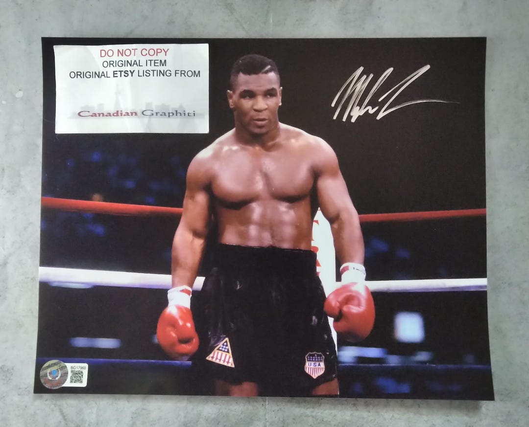 Mike Tyson Hand Signed Autograph 8x10 Photo BAS COA - Etsy