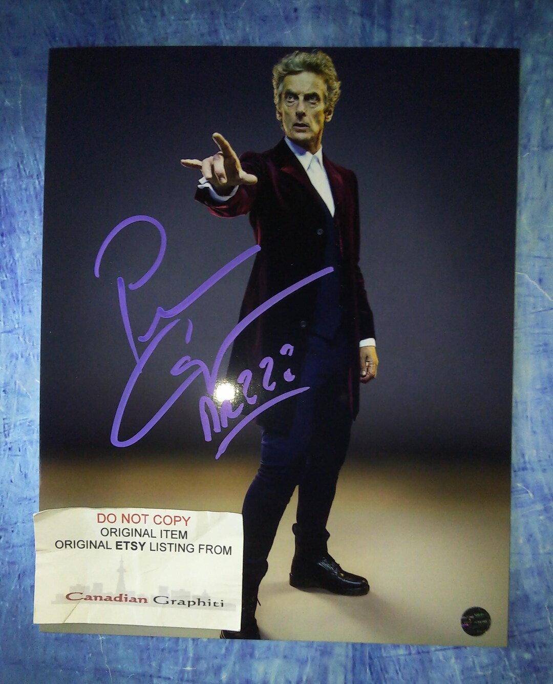 Peter Capaldi Hand Signed Autograph 8x10 Photo COA Doctor Who - Etsy