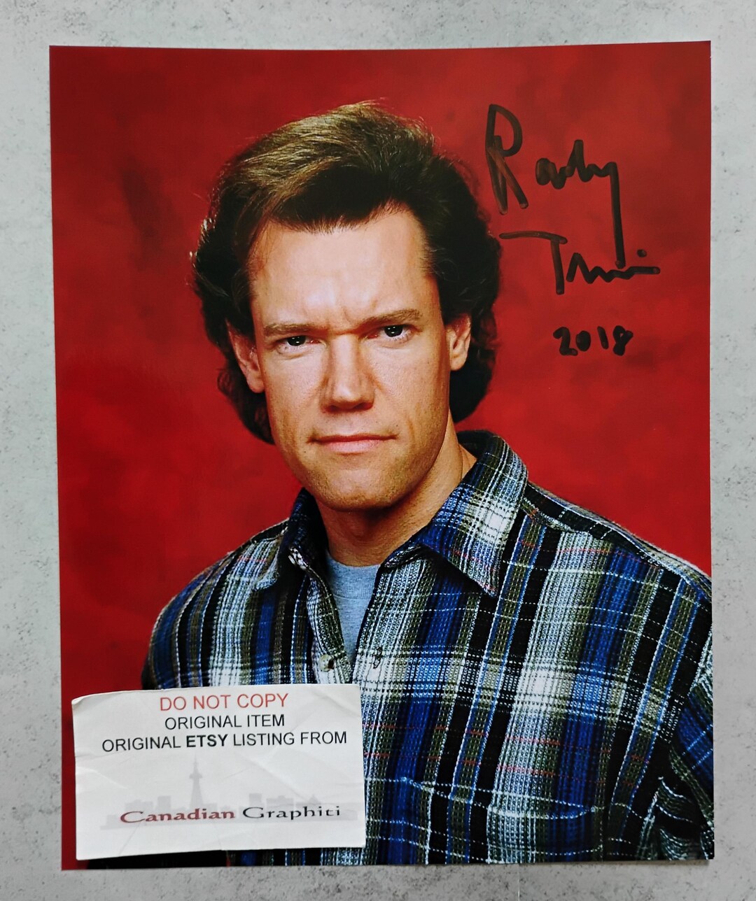 Randy Travis Hand Signed Autograph 8x10 Photo COA - Etsy