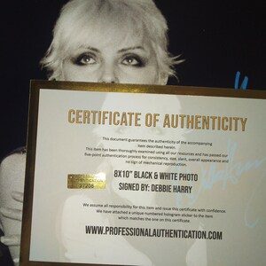 Debbie Harry Hand Signed Autograph 8x10 Photo COA Blondie - Etsy