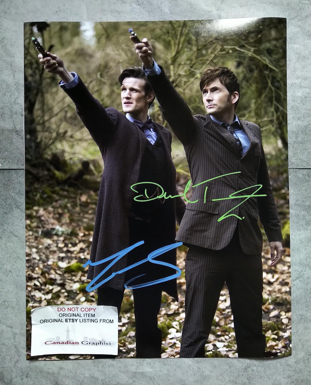 David Tennant & Matt Smith Hand Signed Autograph 11x14 Photo COA - Etsy