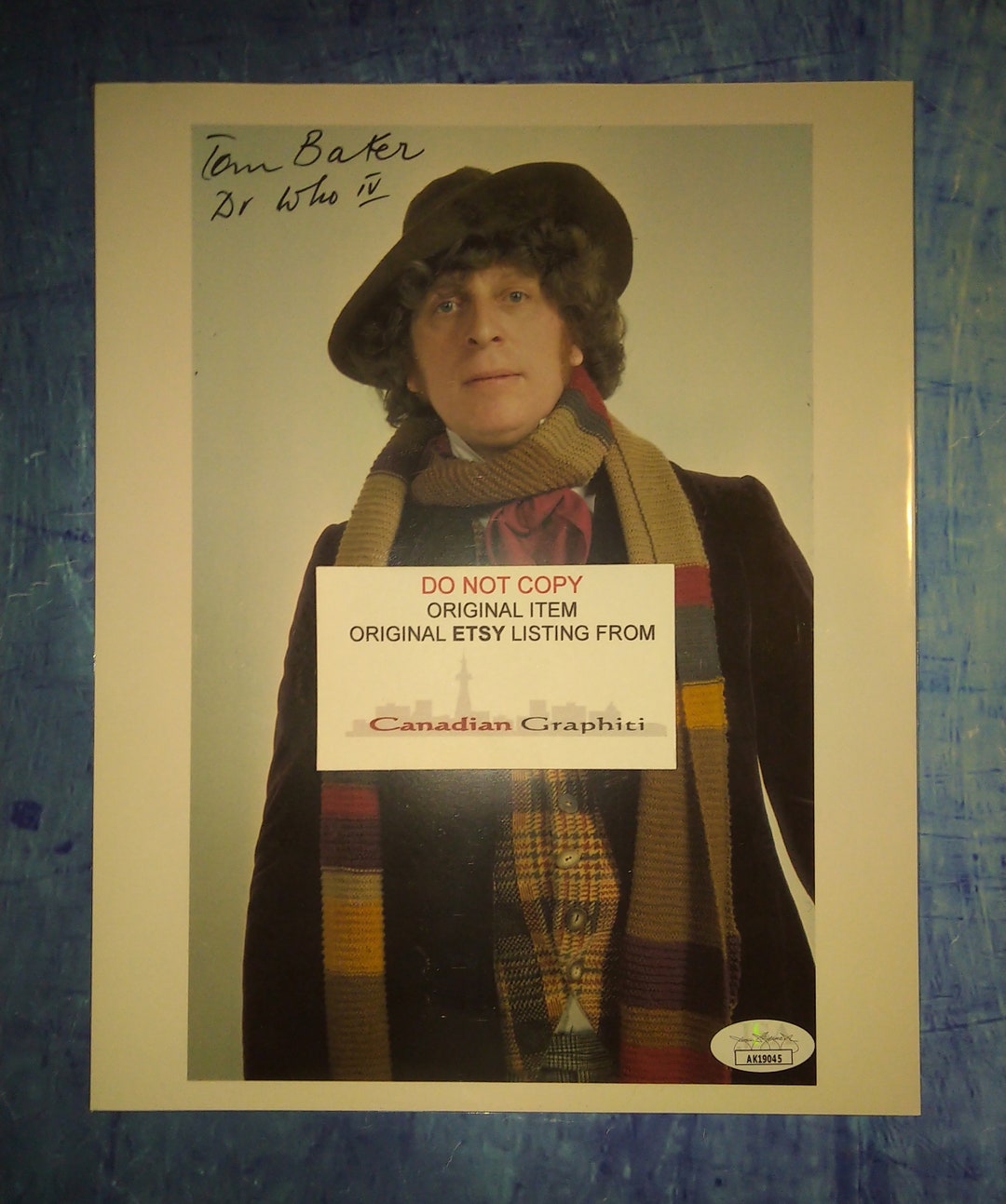 Tom Baker Hand Signed Autograph 8x10 Photo COA Doctor Who - Etsy
