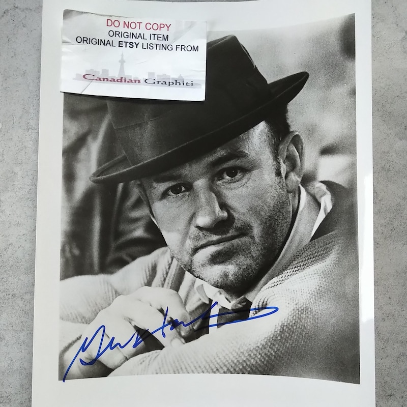Gene Hackman Signed Autograph - Etsy