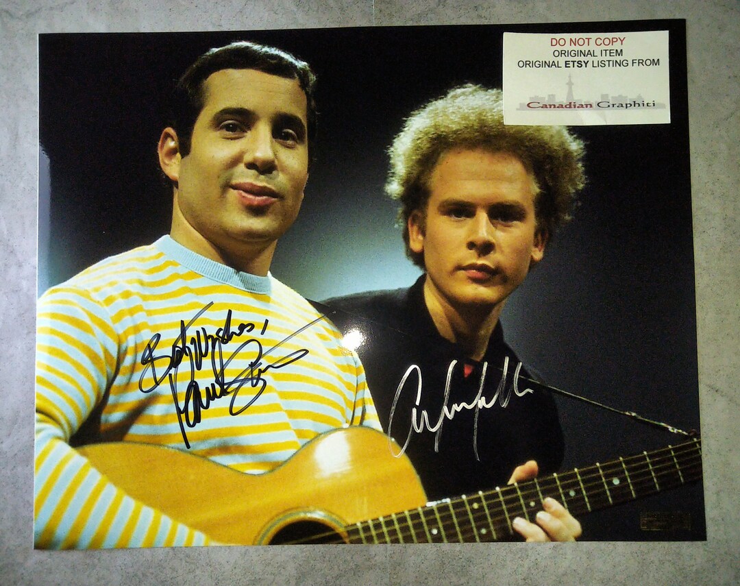 Paul Simon & Art Garfunkel Hand Signed Autograph 11x14 Photo COA - Etsy