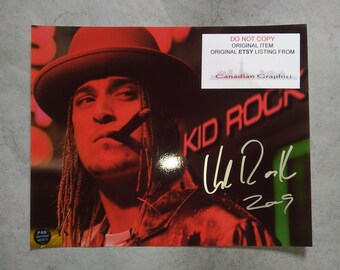 Signed KID ROCK Autographed Photo W/ COA Kid Country Rock - Etsy