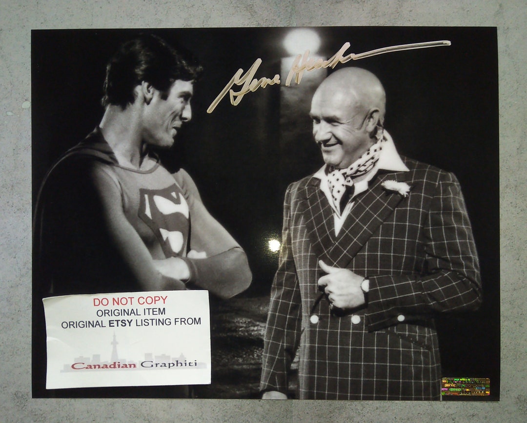 Gene Hackman Hand Signed Autograph 8x10 Photo COA Superman - Etsy