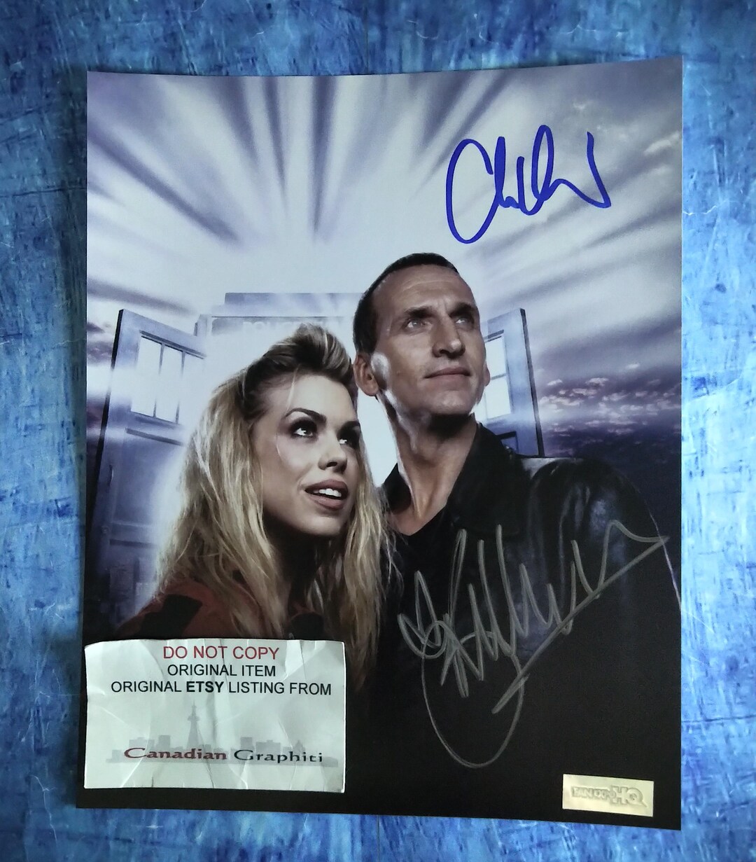 Billie Piper & Christopher Eccleston Hand Signed Autograph 8x10 Photo ...