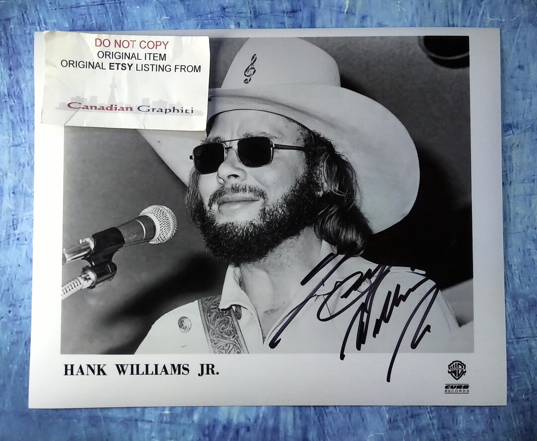 Hank Williams Jr Hand Signed Autograph 8x10 Photo COA - Etsy