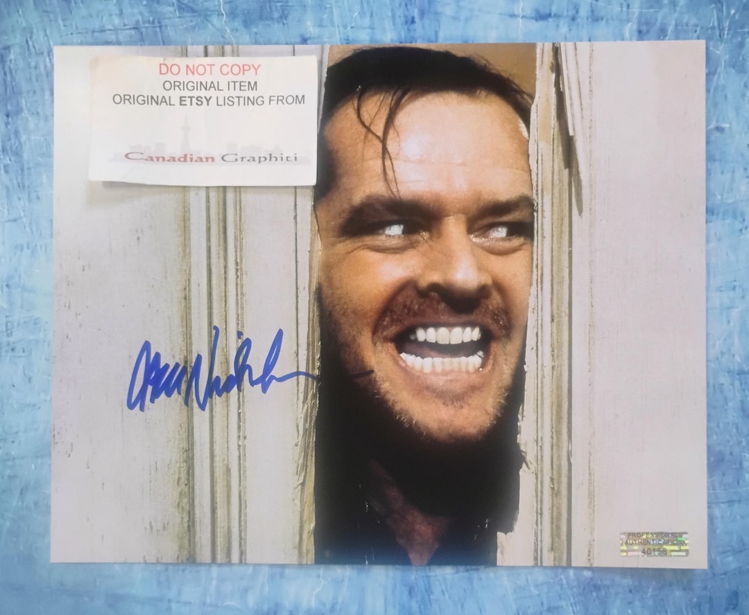 Jack Nicholson Hand Signed Autograph 8x10 Photo COA the Shining - Etsy