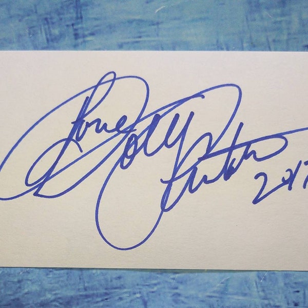 Dolly Parton Autograph - Etsy