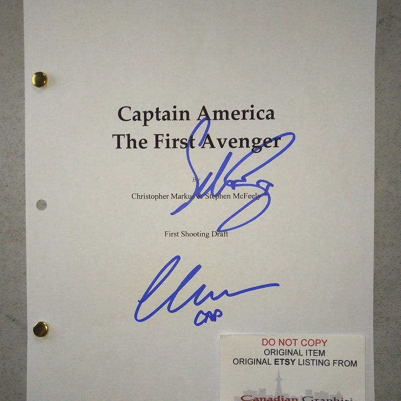 Chris Evans Signed Autograph - Etsy