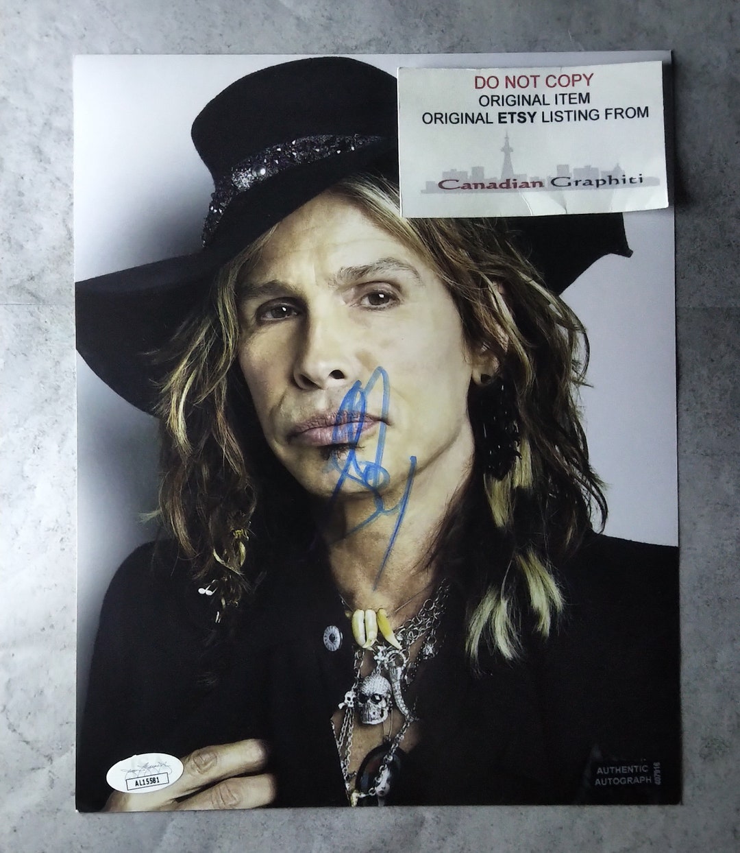 Steven Tyler Hand Signed Autograph 8x10 Photo COA JSA Aerosmith - Etsy