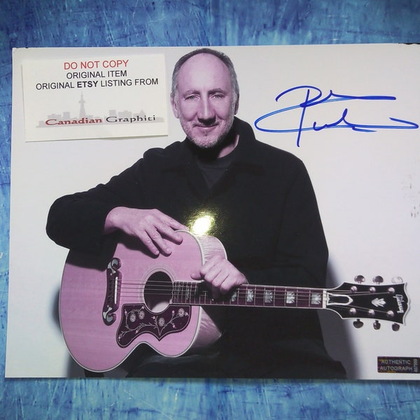 Pete Townshend Autograph - Etsy