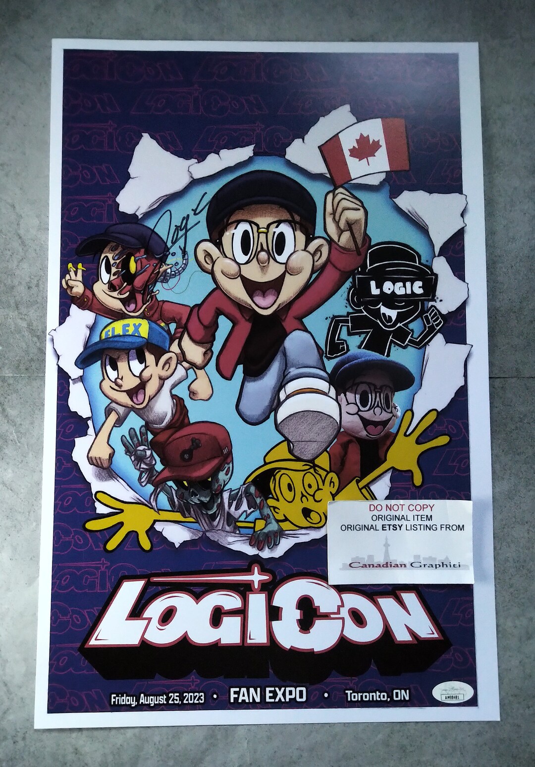 Logic Hand Signed Autograph 11x17 Fan Expo Event Poster Print JSA COA ...