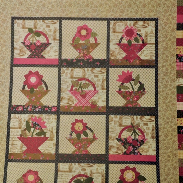 Flower Basket Quilt - Etsy