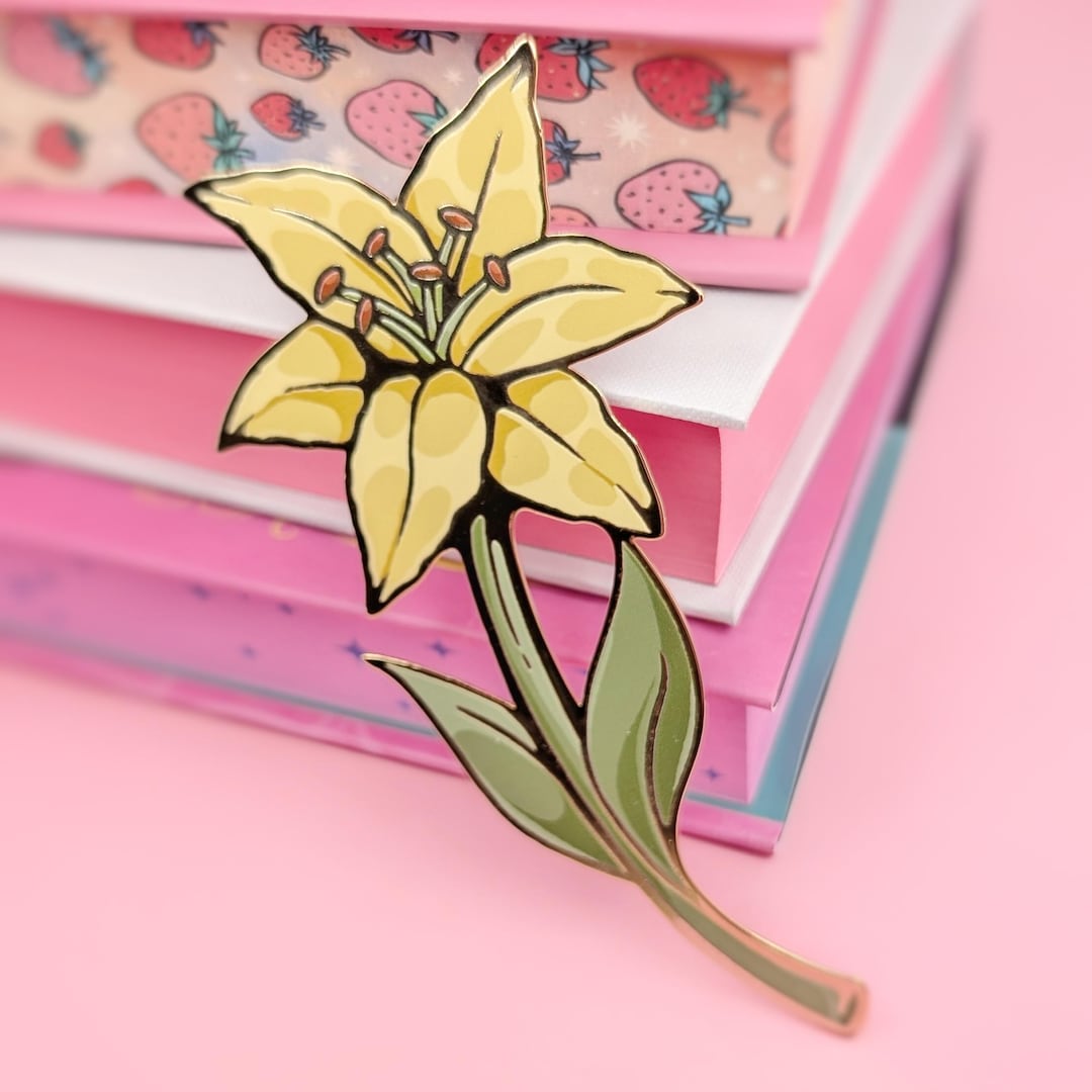 Pressed Lily - Bookmark - Etsy