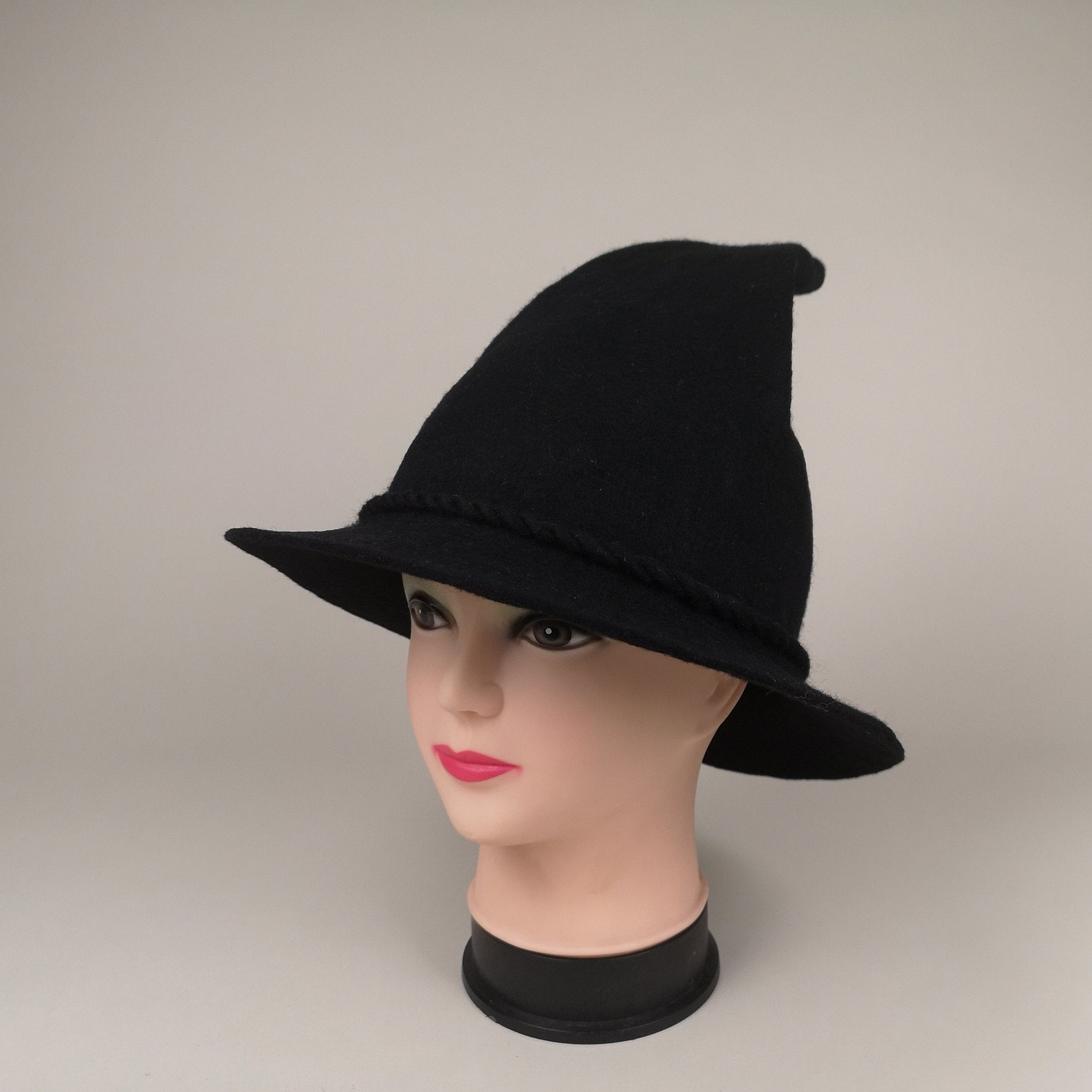 Black Witch Hat Wizard Magic Hat | Etsy